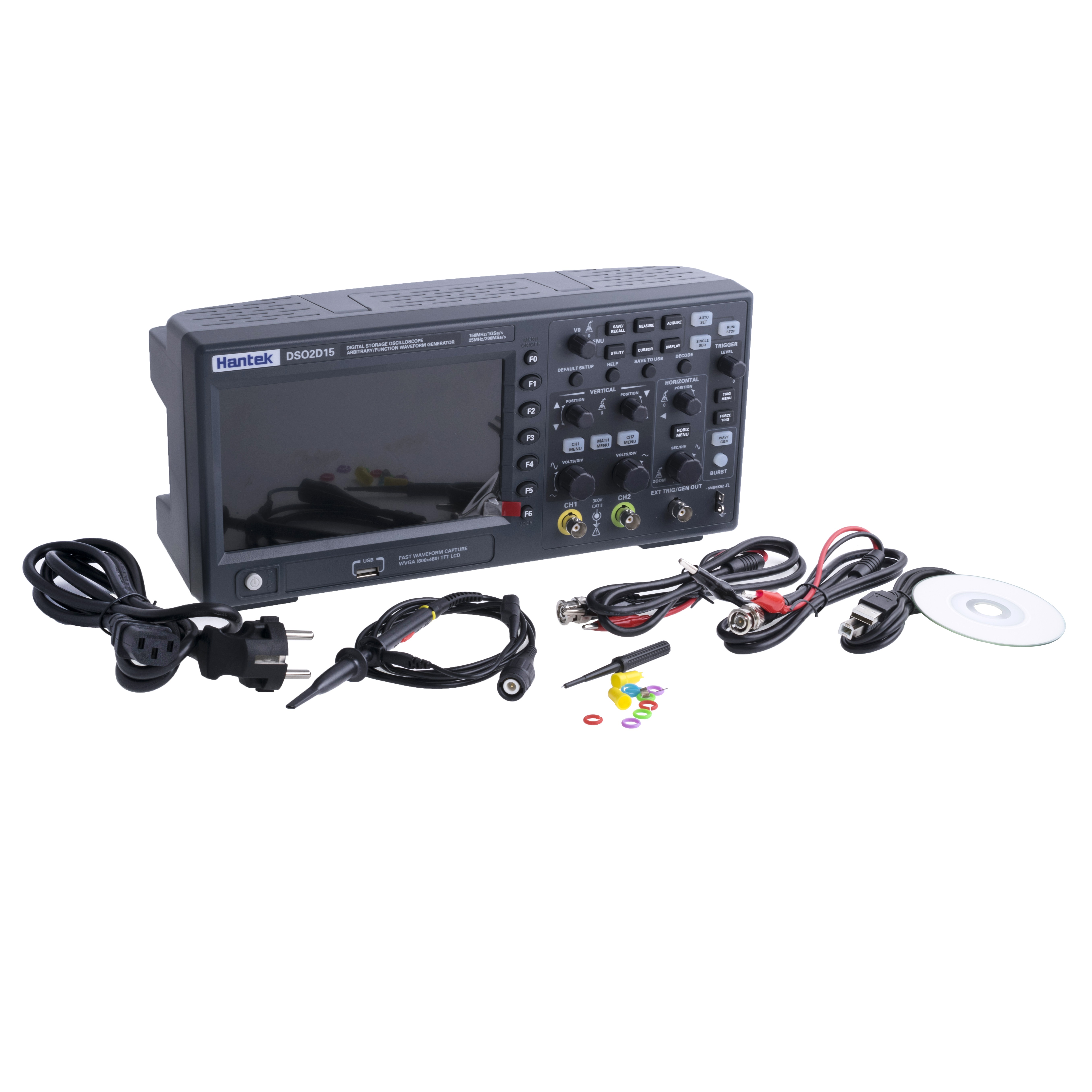 Цифровой осциллограф Hantek DSO2D15 (2ch DSO +1ch generator + External ...